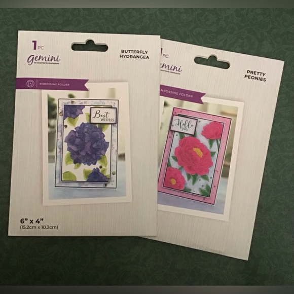 Crafter’s Companion | Office | Gemini Bundle Of 2 Embossing Folders ...